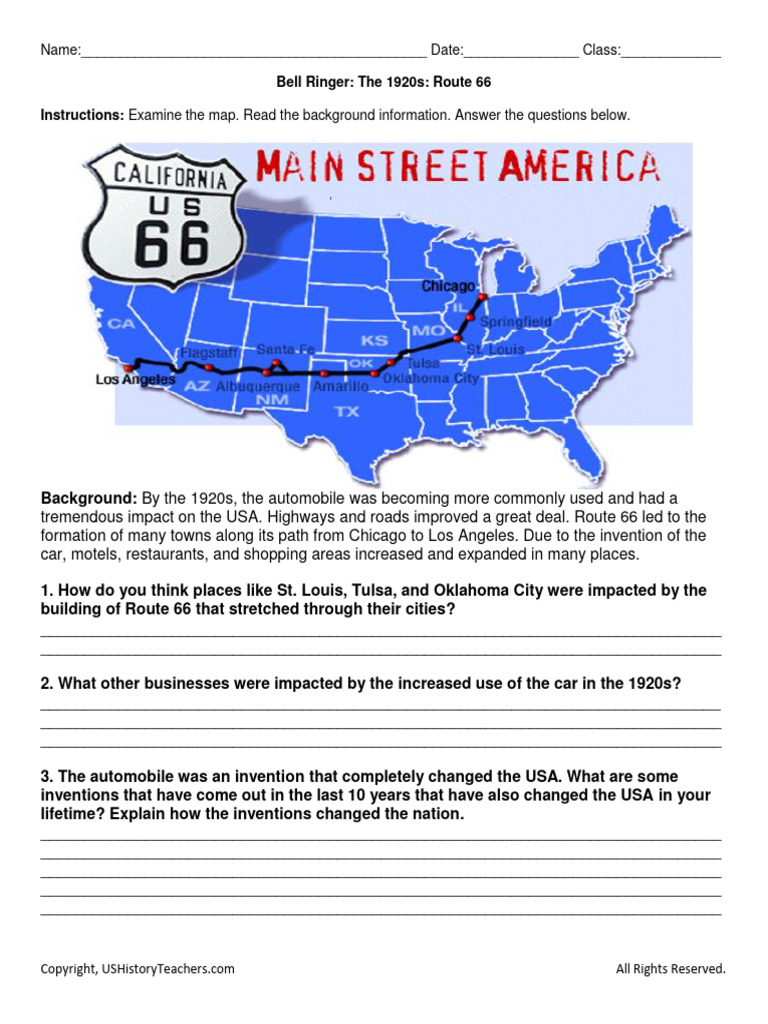 01 Bell Ringer Route 66 | PDF | Social Science | Travel