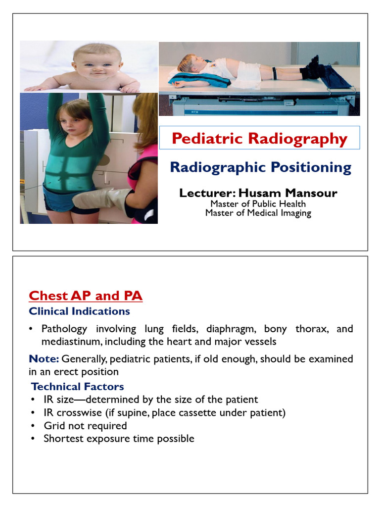 Pediatric Radiography Radiographic Positioning | PDF | Pelvis | Human Leg