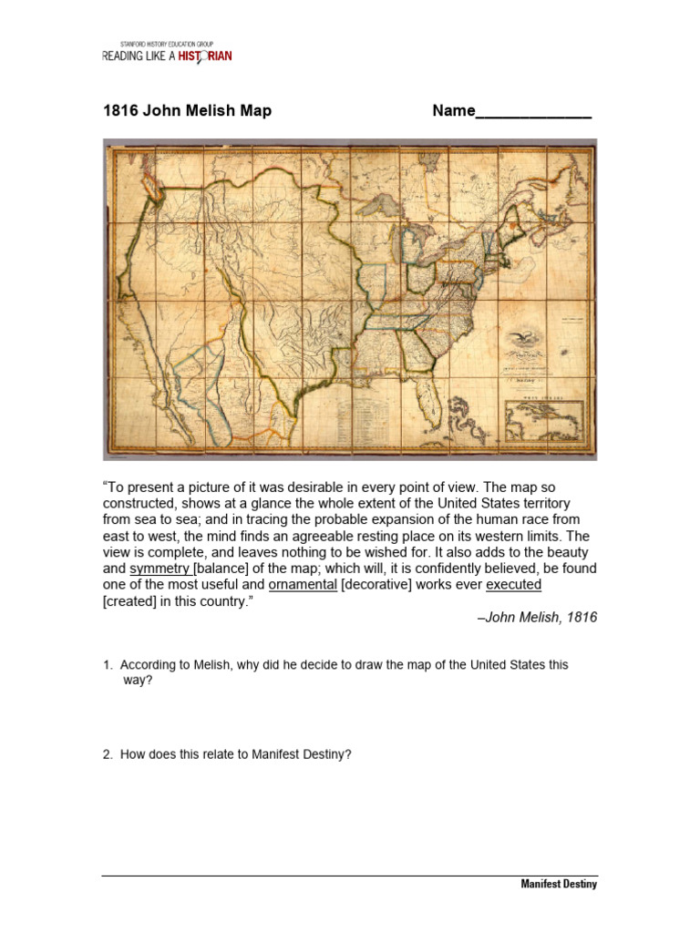 Manifest Destiny & John O’Sullivan Analysis | PDF | Travel