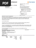 PNC Bank Statement | PDF | Banks | Overdraft