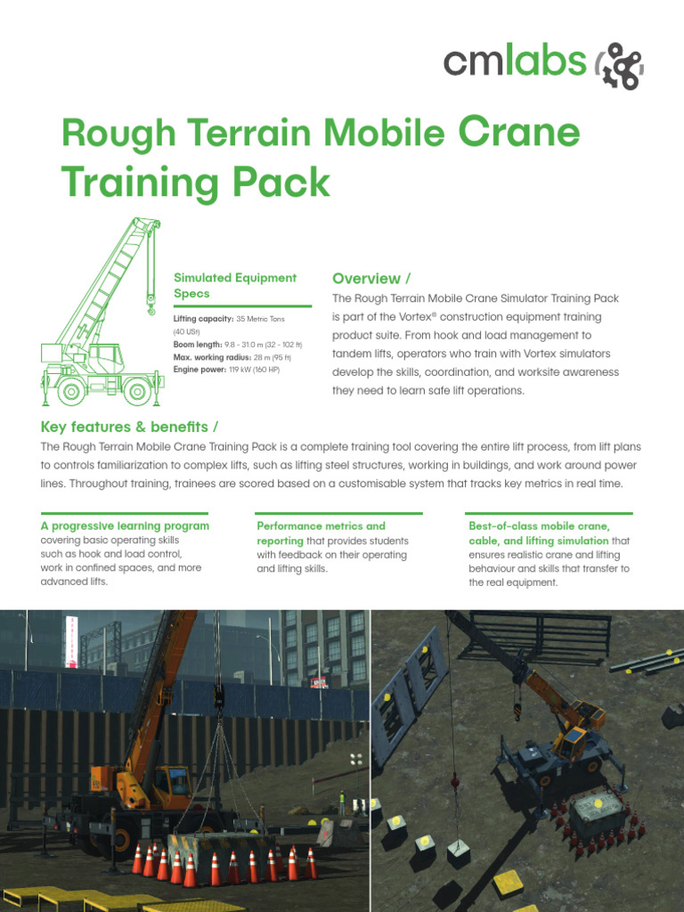 Mobile Crane Simulator Training Pack | PDF
