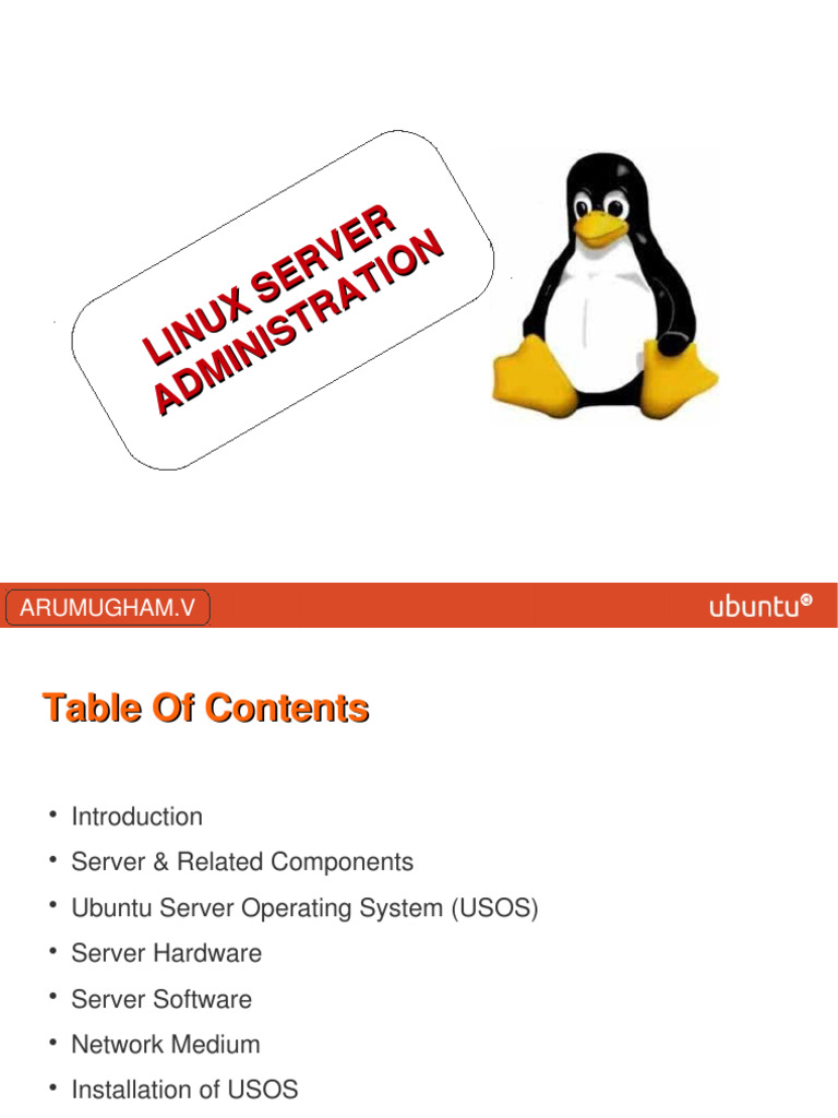 Linux Server Administration | PDF | Networking | Internet & Web