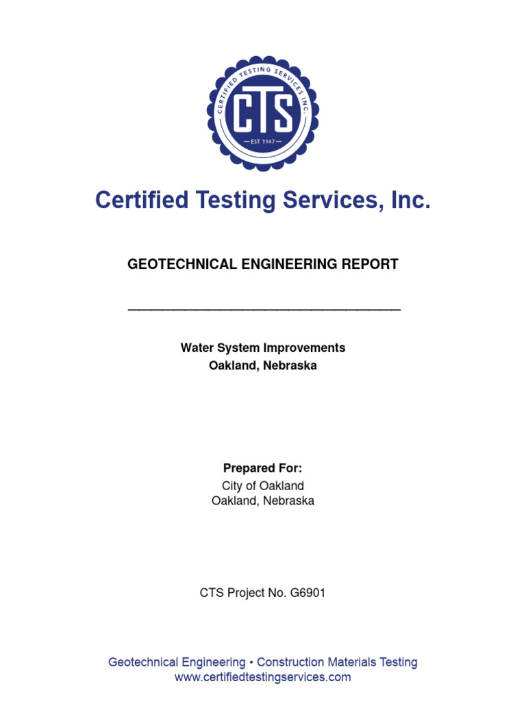 Geotechnical Report | PDF | Geotechnical Engineering | Foundation (Engineering)