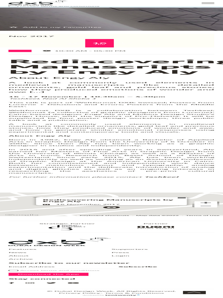 Rediscovering Manuscripts by Engy Aly Dubai Design Week | PDF | Graphic ...