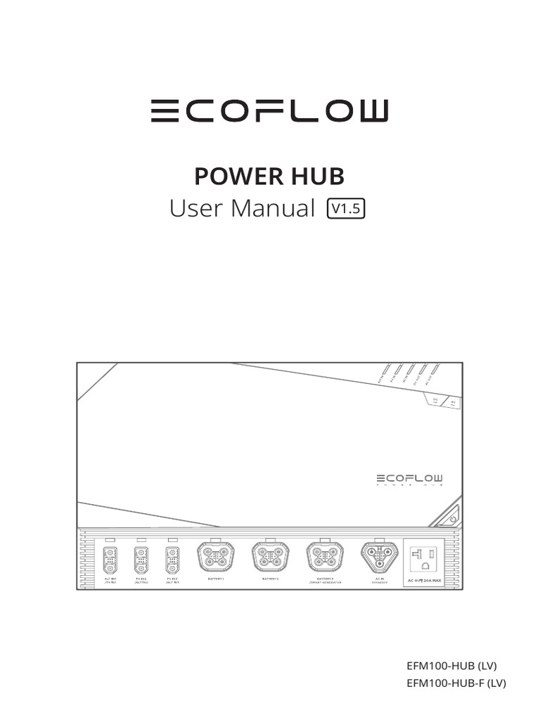 EcoFlow Power Hub-User Manual V1.5 (EN) - For US Site Update Only - 1688976043805 | PDF ...
