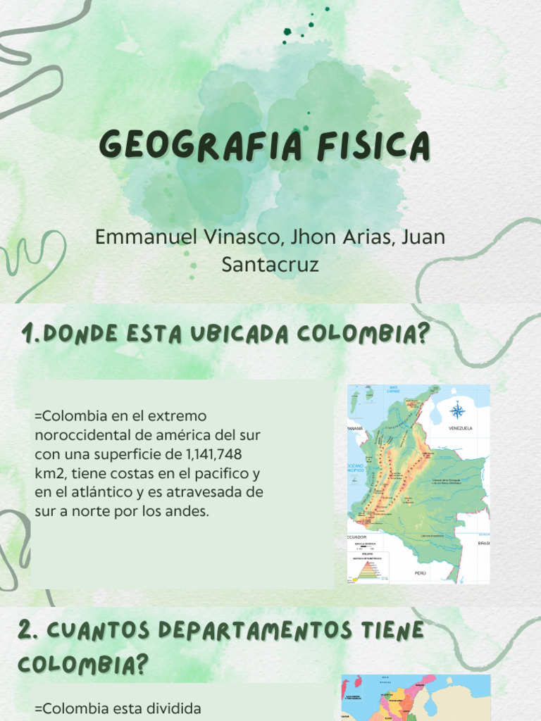 GEOGRAFIA FISICA | PDF | Colombia | Andes