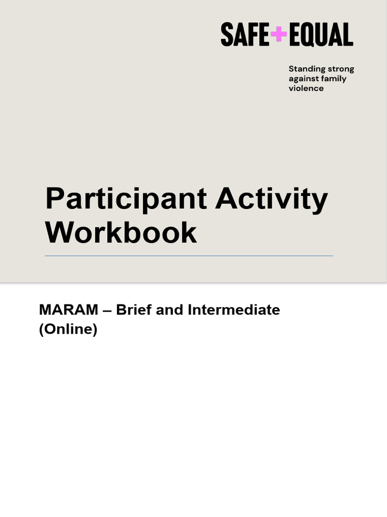 MARAM Brief and Intermediate - Virtual - Participants Activity Guide v1 ...