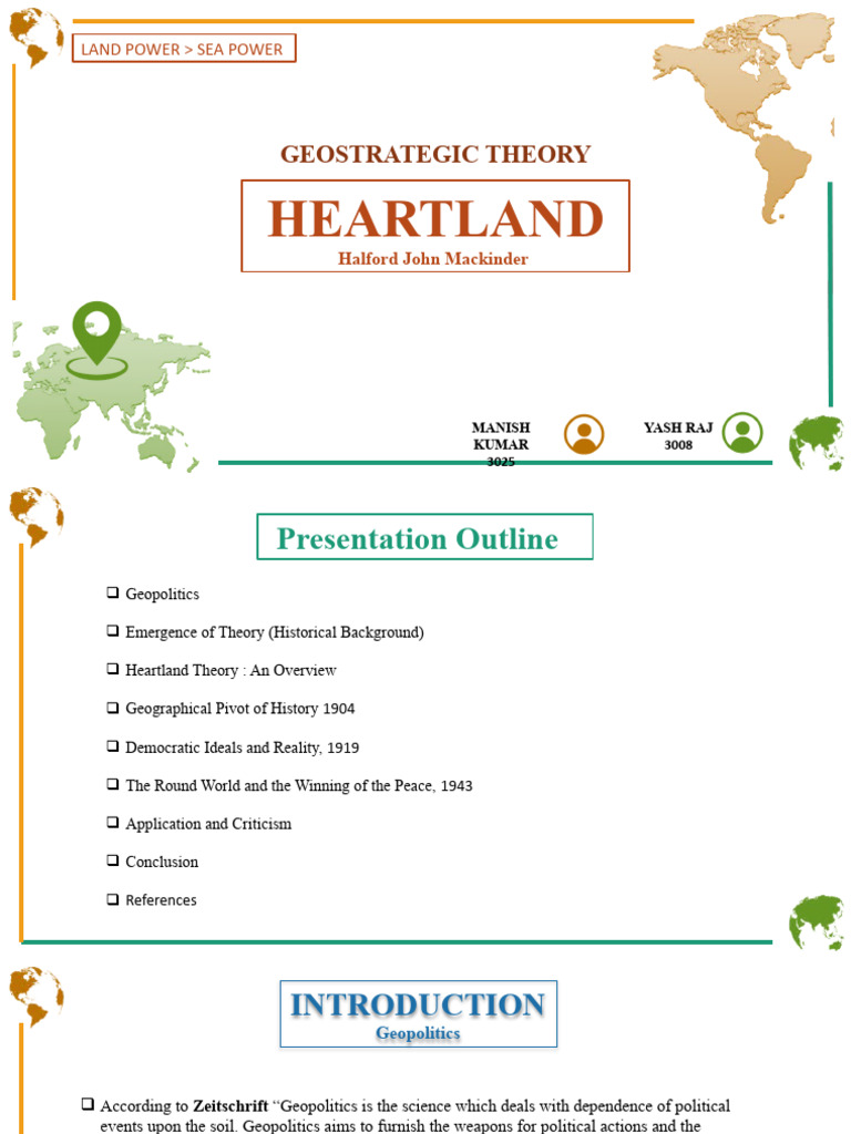 Mackinder's Heartland Theory Explained | PDF | Geopolitics ...