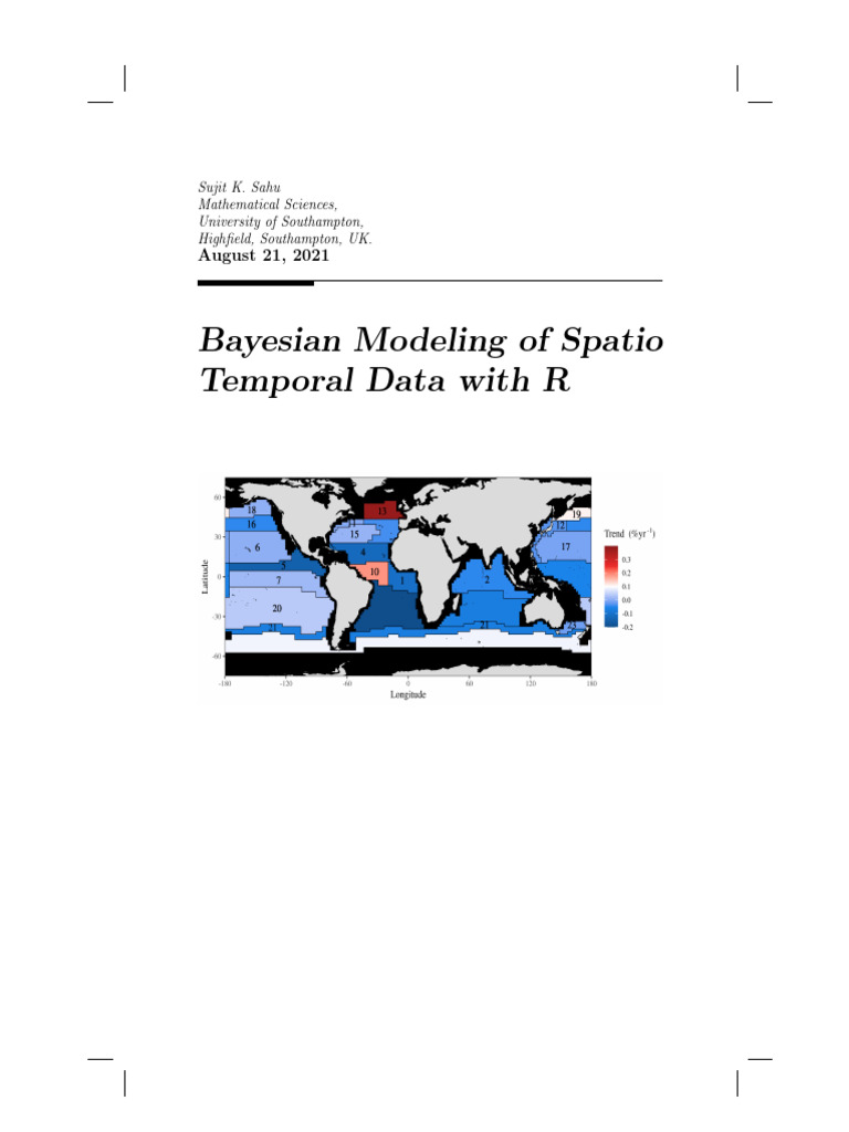 Sahu 2021 Bayesian Modeling of Spatio-Temporal Data | PDF