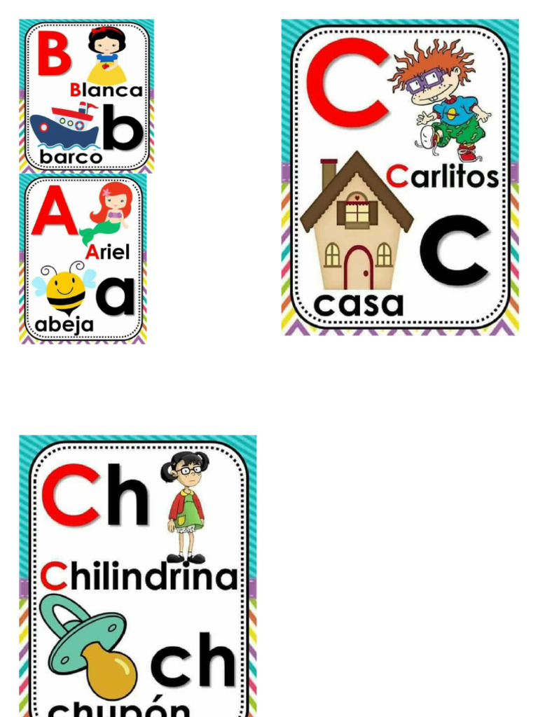 Abecedario Con Imagenes | PDF