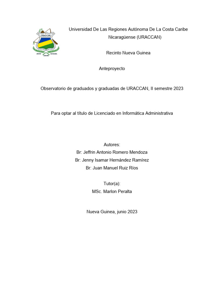 Anteproyecto 25-01-2024 | PDF Anteproyecto 25-01-2024 | PDF
