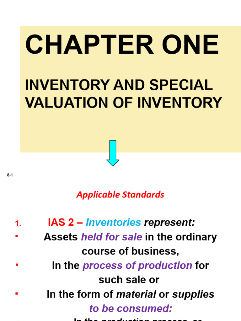 IFA 2 CH 1 Inventory and Special Valuation of Inventory | PDF | Cost Of Goods Sold | Inventory