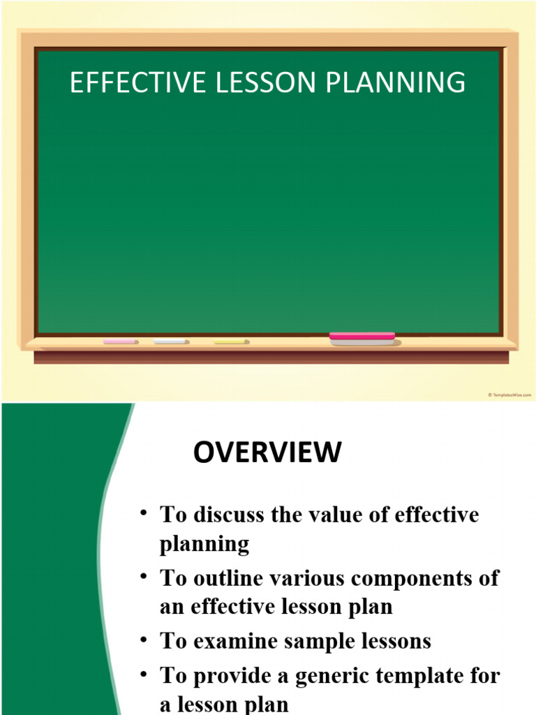 Key Components of Lesson Planning | PDF | Lesson Plan | Teachers