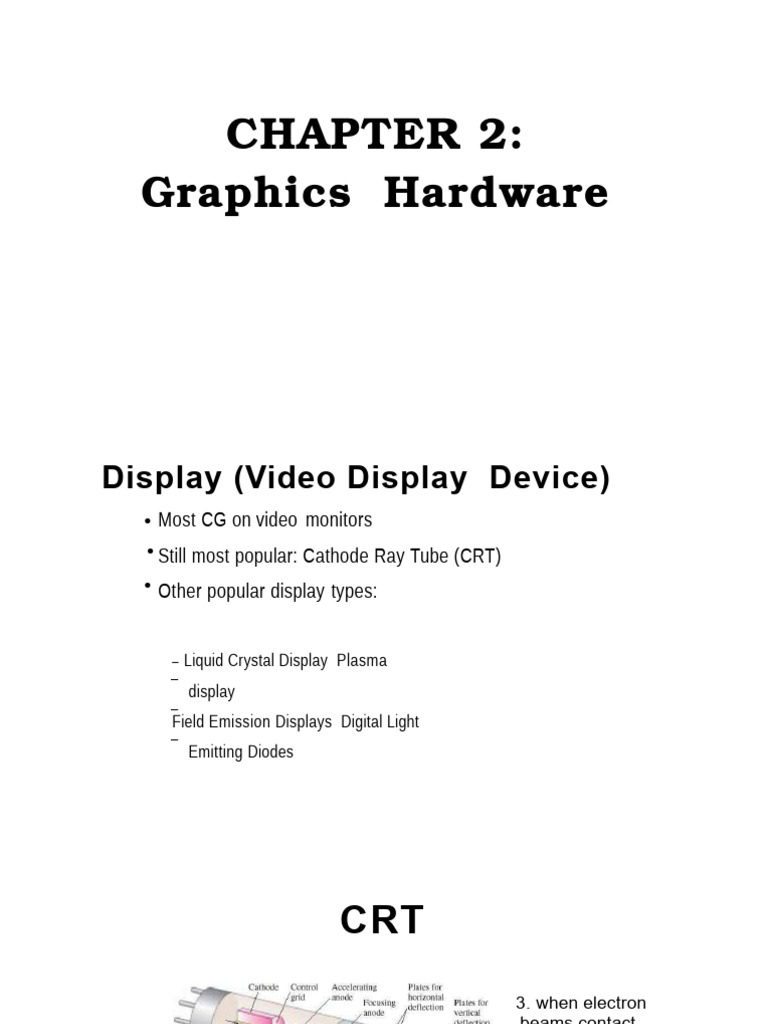 CH2 GRAP Lectur | PDF | Rendering (Computer Graphics) | Computer Graphics