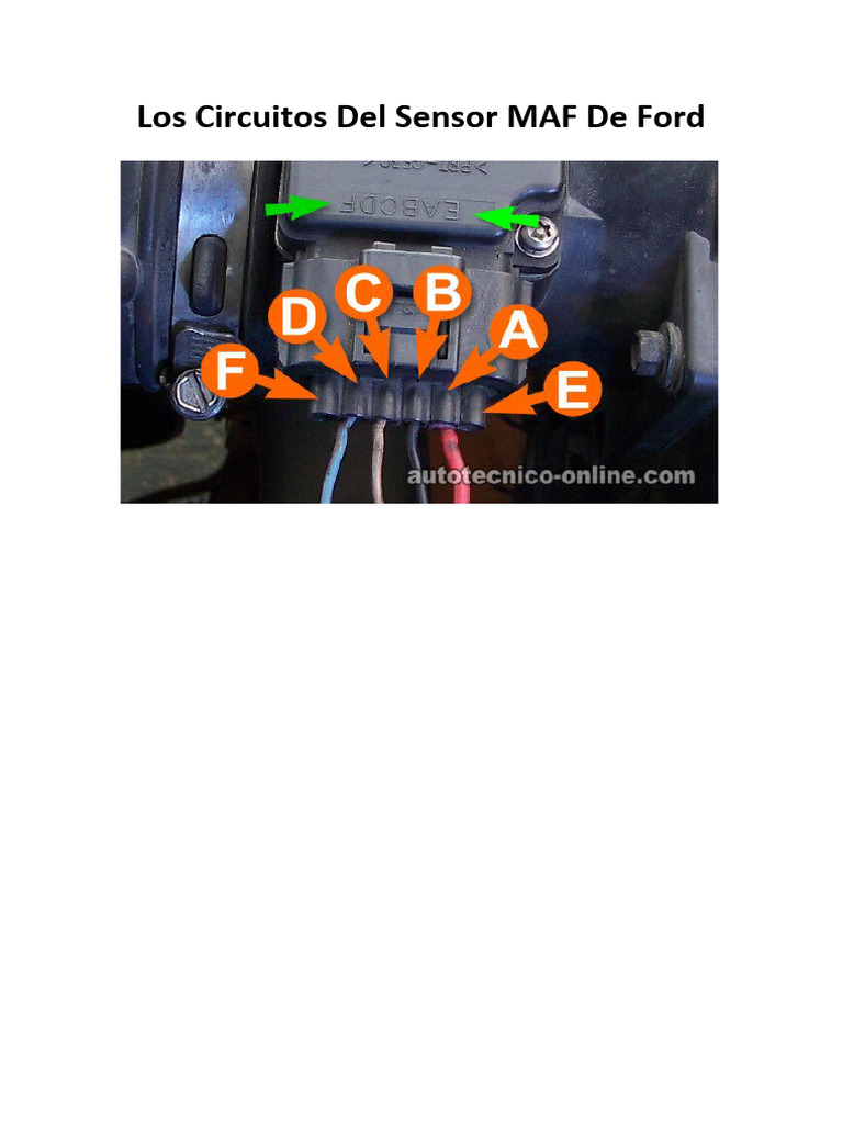 Los Circuitos Del Sensor MAF de Ford | PDF | Electromagnetismo | Bienes manufacturados