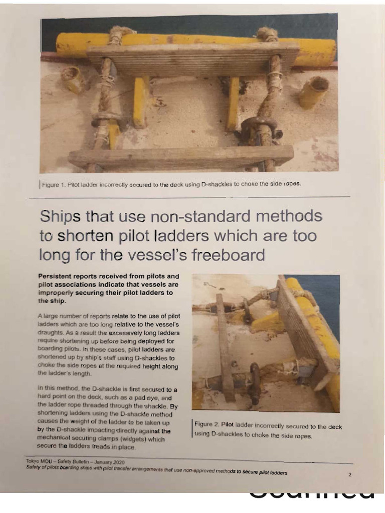 Rigging of Pilot Ladder Some News From The Mass Media | PDF