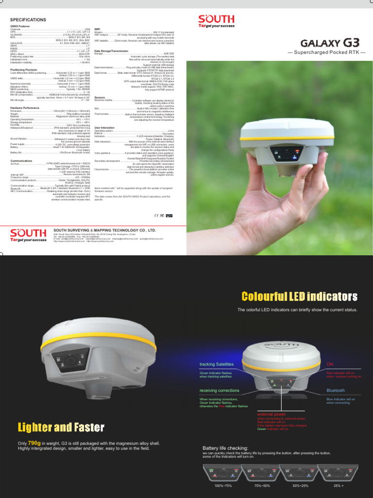 South Galaxy G3 | PDF | Surveying | Radio