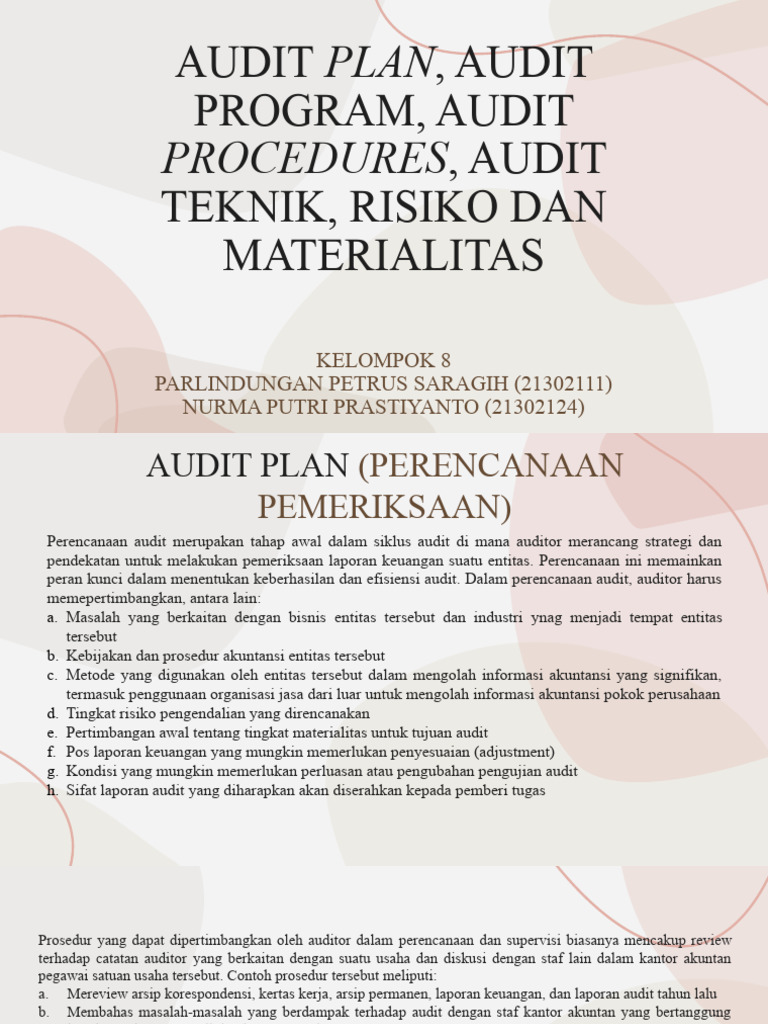 Auditing Kelompok 8 | PDF | Karier & Perkembangan | Pengelolaan ...