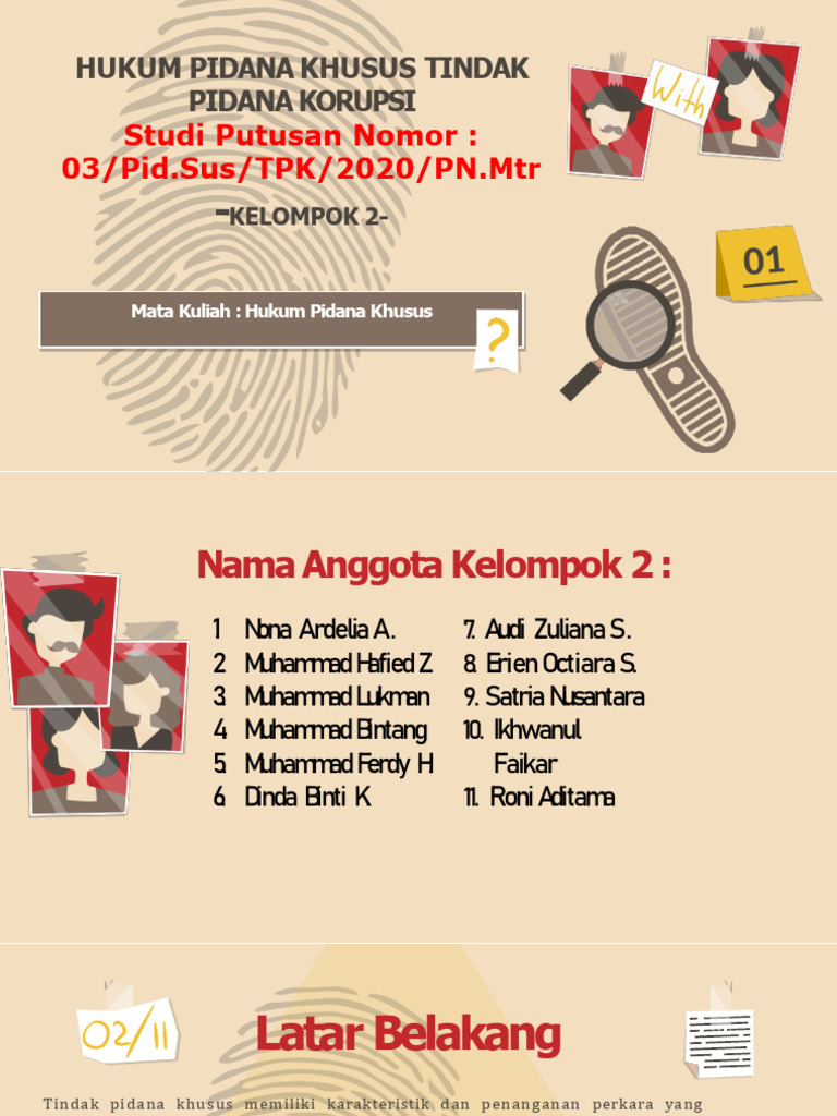 KEL 2 TTG Korupsi Pidana Khusus | PDF