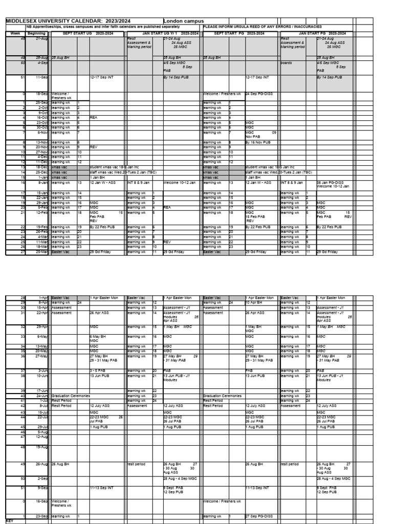 Academic-Calendar 2023 2024 - V2 | PDF