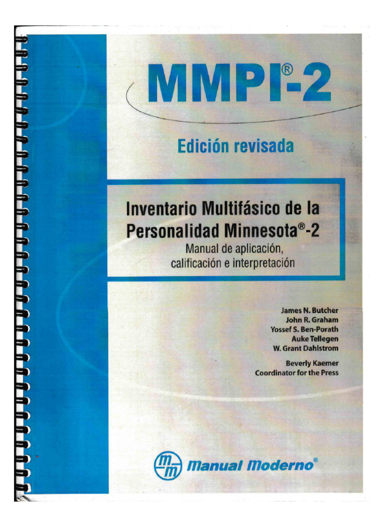 Abrir Manual Mmpi 2 | PDF