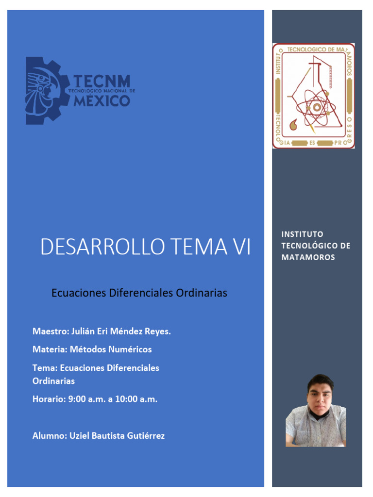 Bautista Gutiérrez Uziel Met Num Act Tem VI 9 - 10 | PDF | Ecuaciones | Conceptos matemáticos