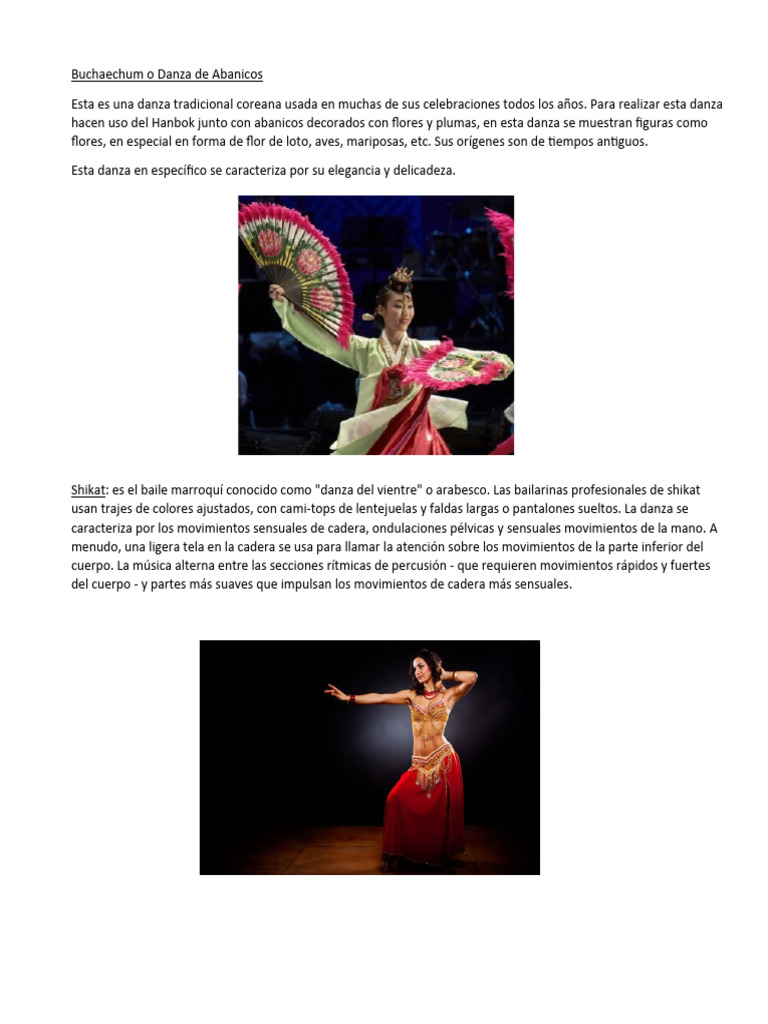 Buchaechum o Danza de Abanicos y Danza Del Shikat | PDF | Arte