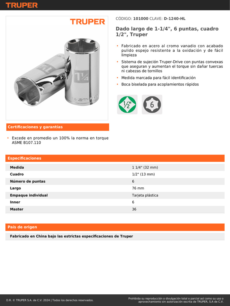 FT - Truper 101000 | PDF | Rieles
