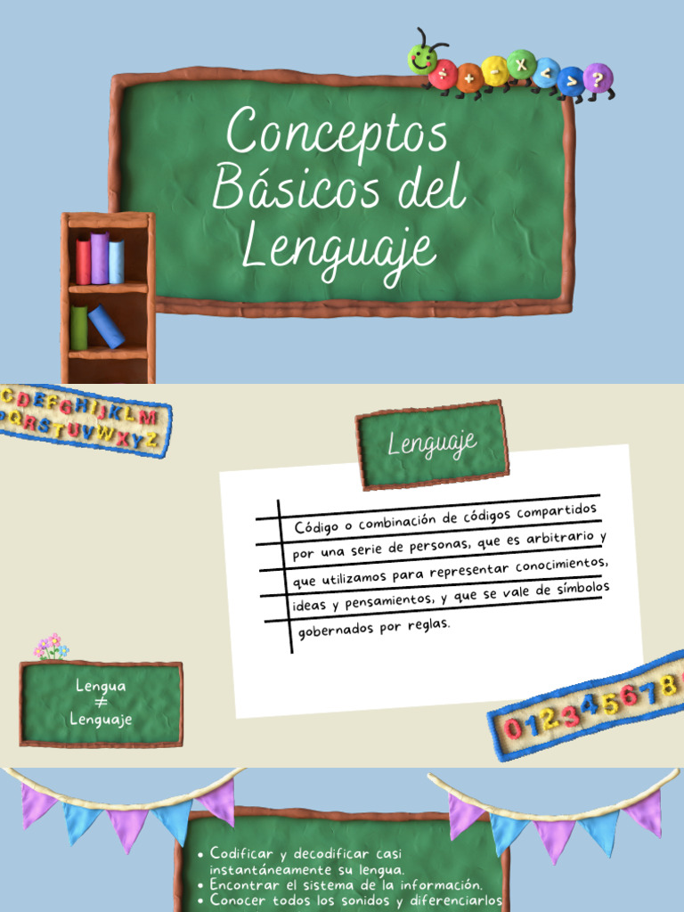 Conceptos Basicos Del Lenguaje | PDF | Oración (Lingüística) | Comunicación