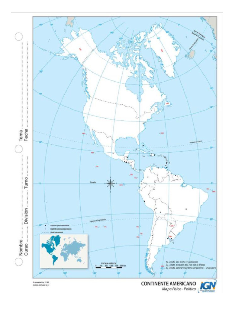 Mapa AMERICA POLITICO | PDF