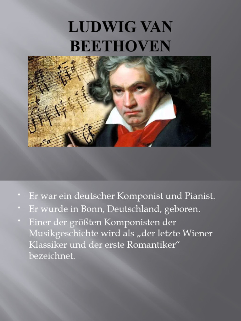 Ludwig Van Beethoven PREZENTACIJA | PDF