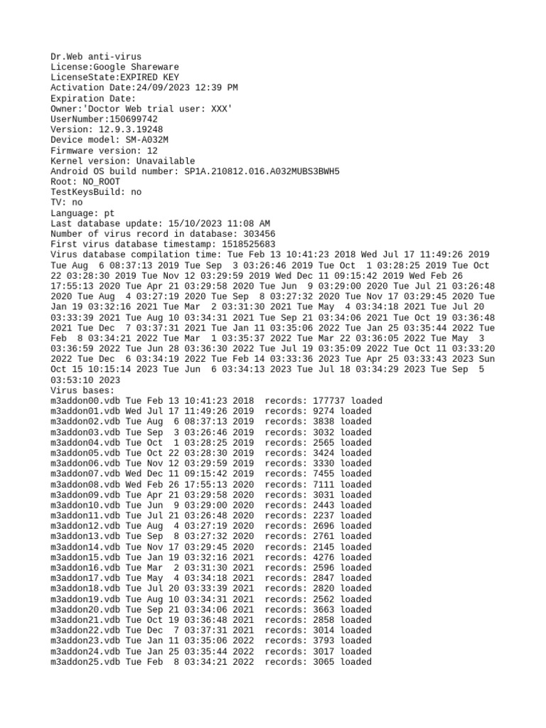 DrWeb Crash | PDF | Android (Operating System) | Java (Programming Language)