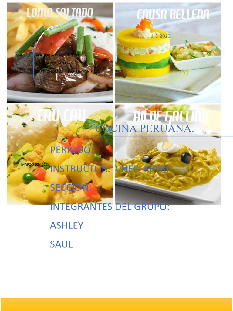 Cocina Peruana | PDF