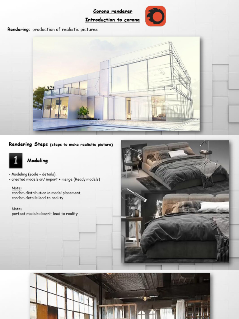 Corona Lecture1 | PDF | Rendering (Computer Graphics) | Camera