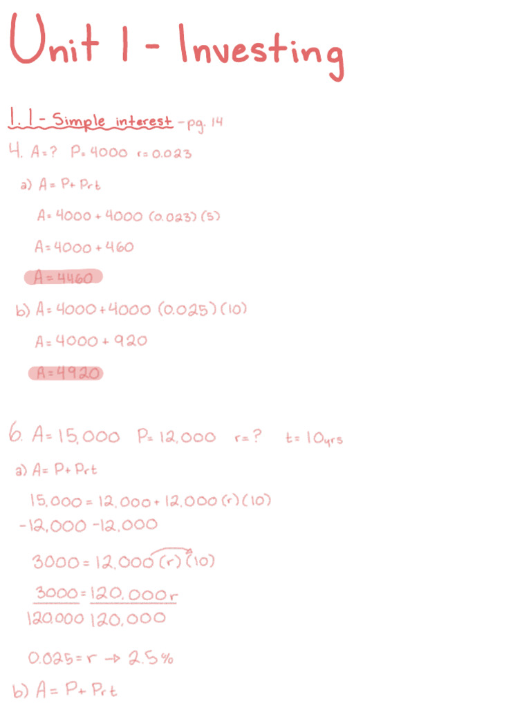 Unit 1 Homework | PDF | Money | Mathematical Finance