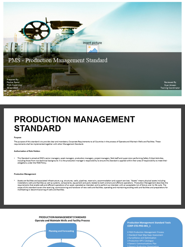 Production Managment Standard | PDF | Business | Business Economics