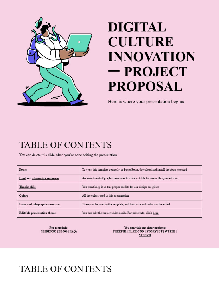 Digital Culture Innovation Project Proposal | PDF | Planets | Customer ...