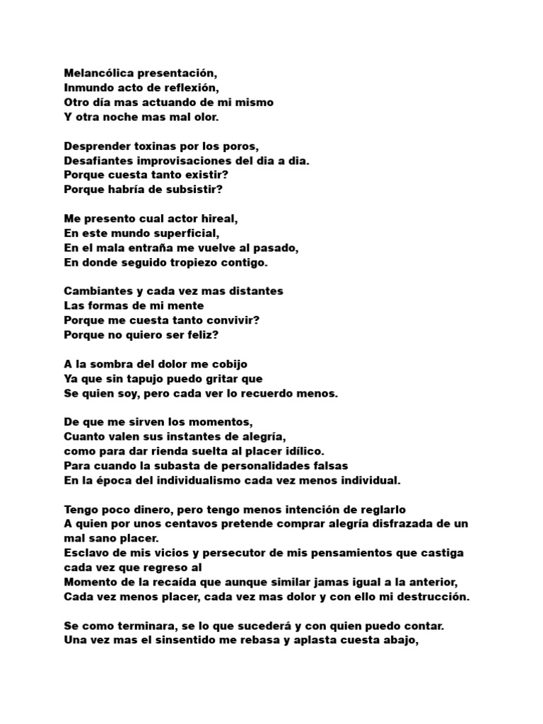 Reflexiones de un Alma Perdida | PDF | Poesía