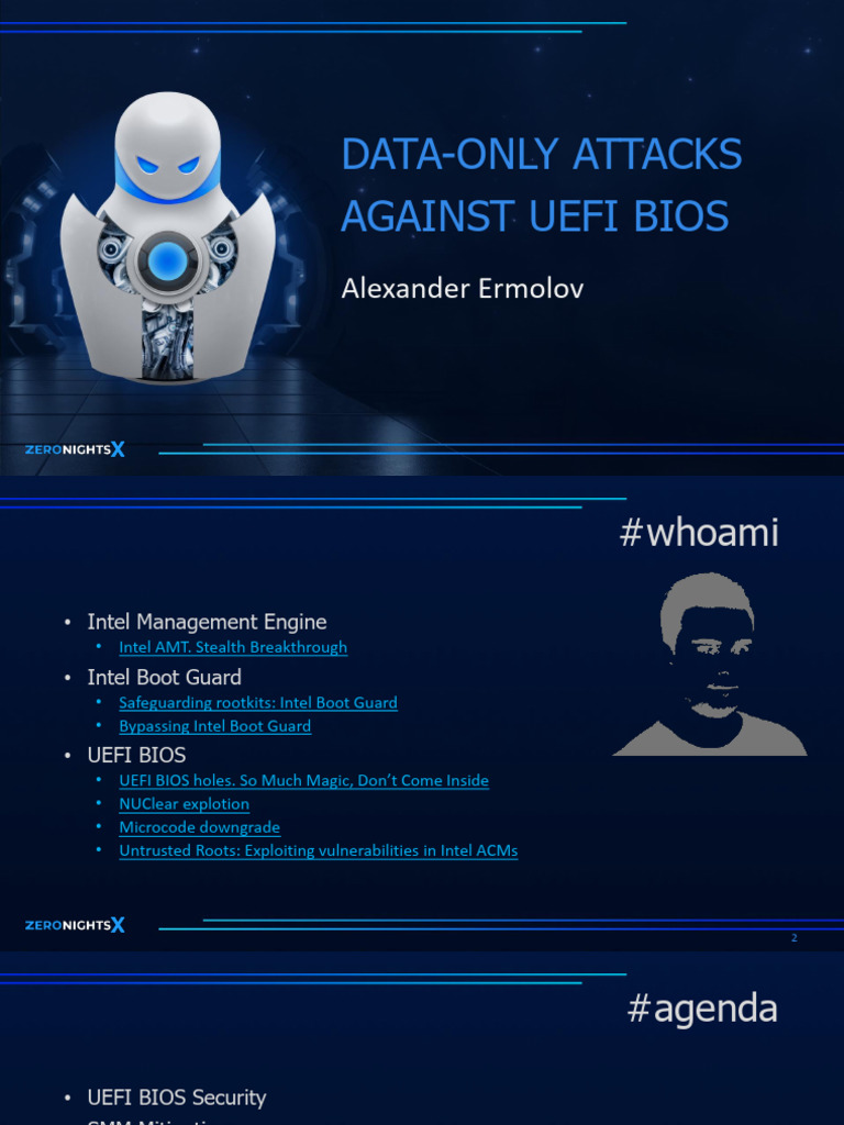 zn2021 Dataonly Attacks Bios Ermolov | PDF | Bios | Software