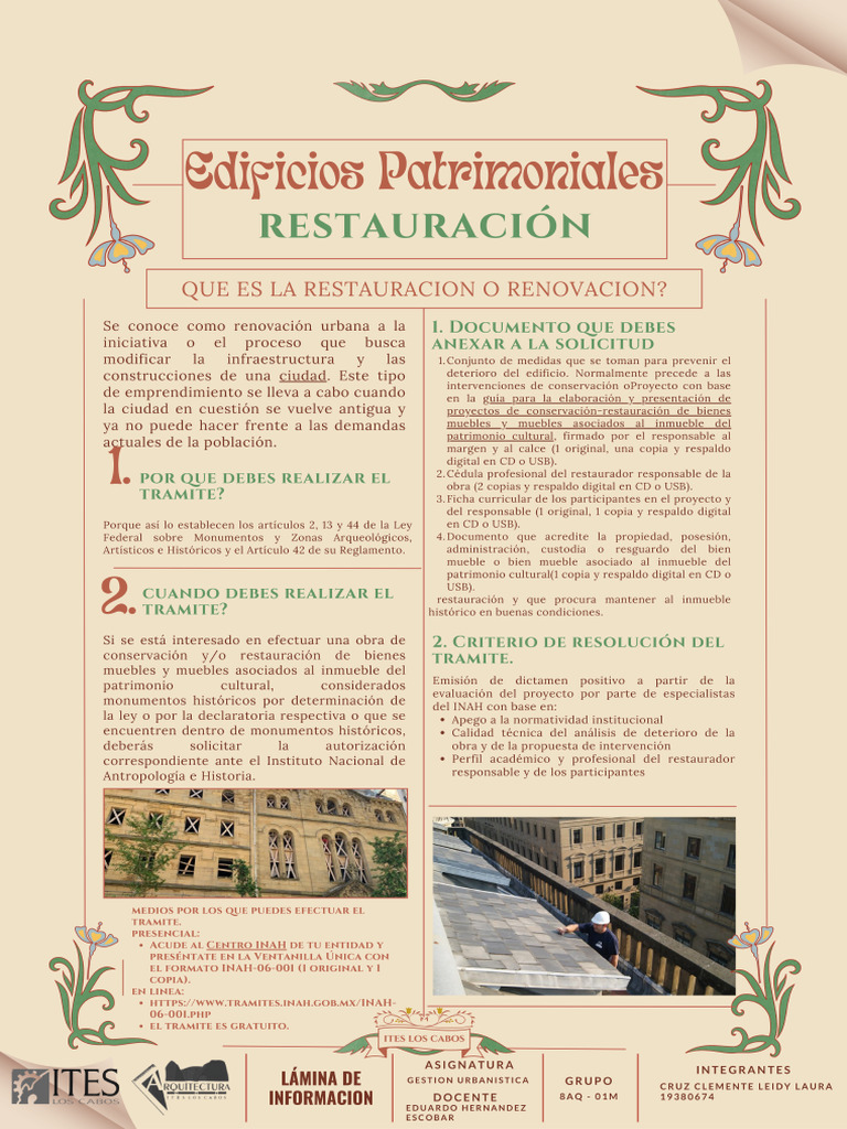 Edificios Patrimoniales Restauracion-Gestion Urbana | PDF