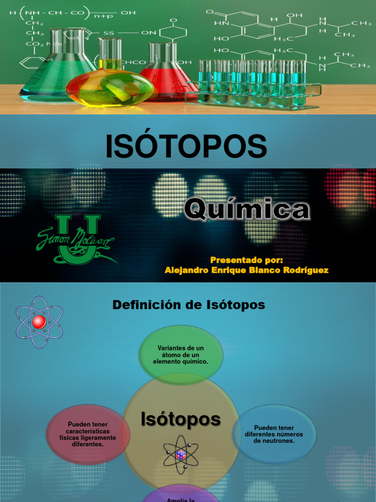 Isótopos: Definición y Aplicaciones | PDF | Isótopo | Átomos