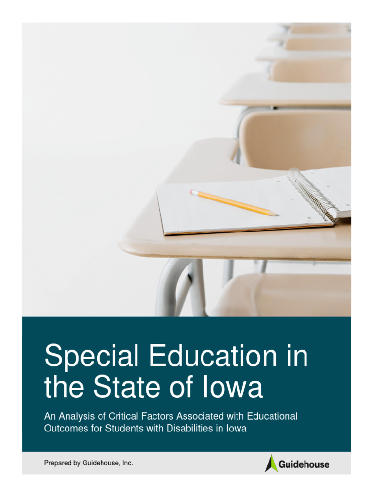 Iowa Special Education System Report - FINAL | PDF | National ...