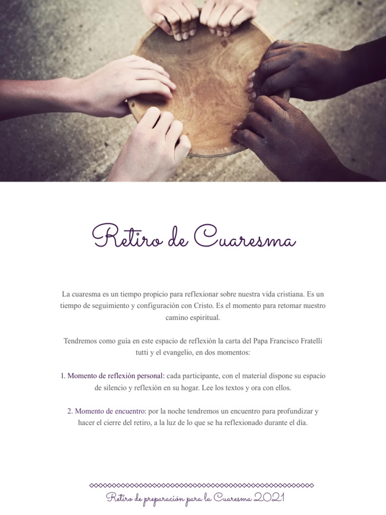 Retiro de Cuaresma | PDF | Jesús | Amor