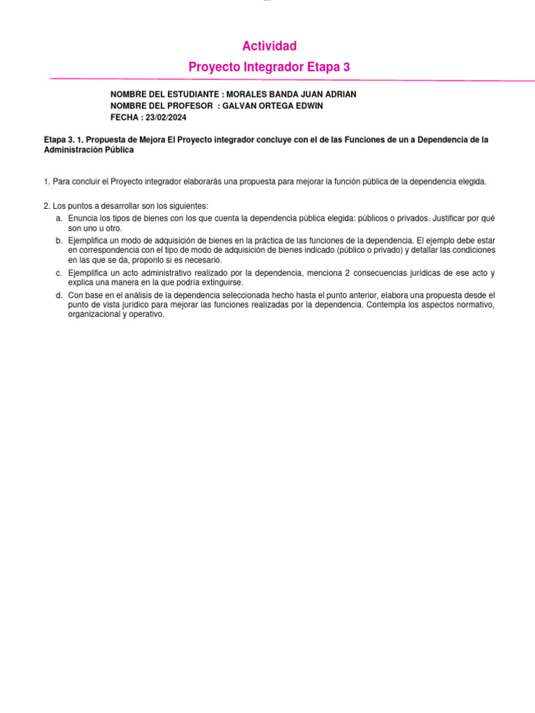 A8 Pie3 D Actividad 8 Proyecto Integrador 3PDF - 240223 - 180654 - Removed | PDF | Evaluación ...