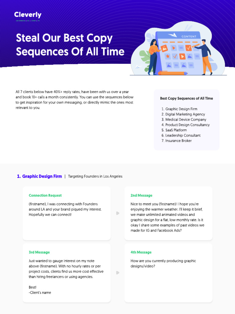 Cleverly Best Copy Sequences | PDF | Digital Marketing | Linked In