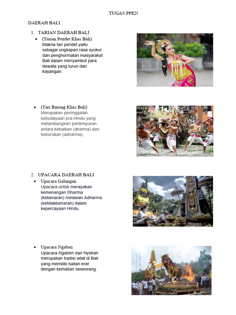 Tarian Adat Indonesia | PDF