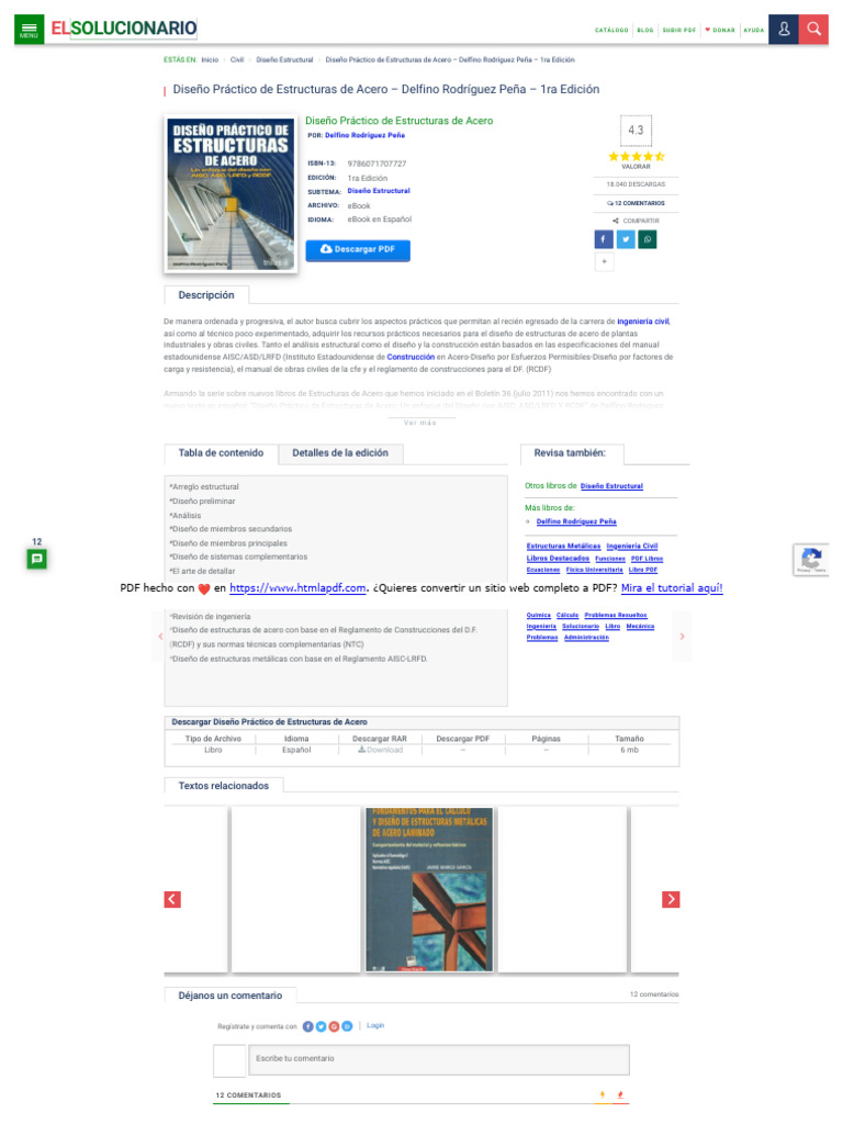 WWW - Elsolucionario - Org - Diseno Practico Estructuras Acero Delfino ...