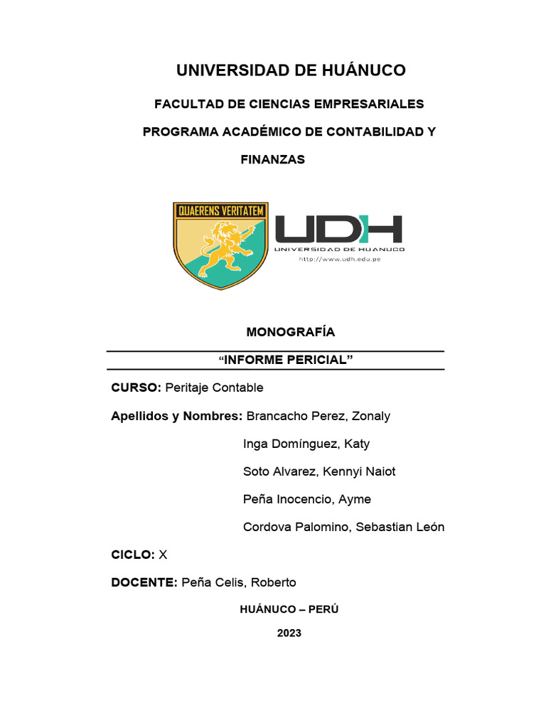 Imforme Completo | PDF