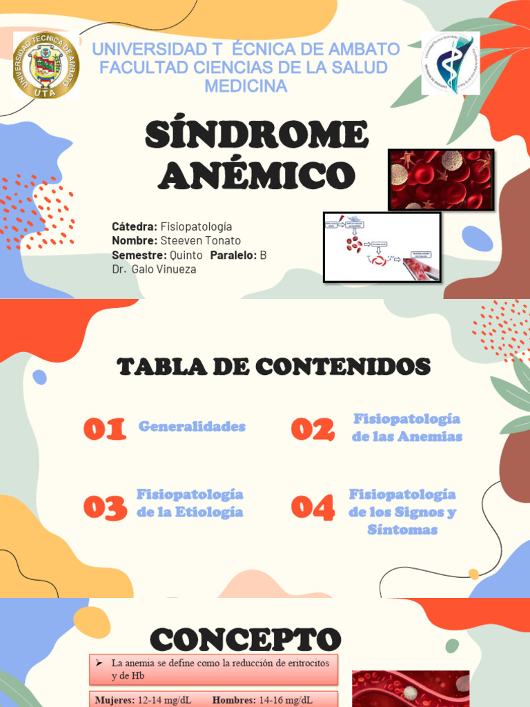 Sindrome Anemico | PDF