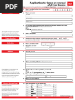 Application Form For A Driving Licence D401: Part 1: Personal Details | PDF | Driver's License ...